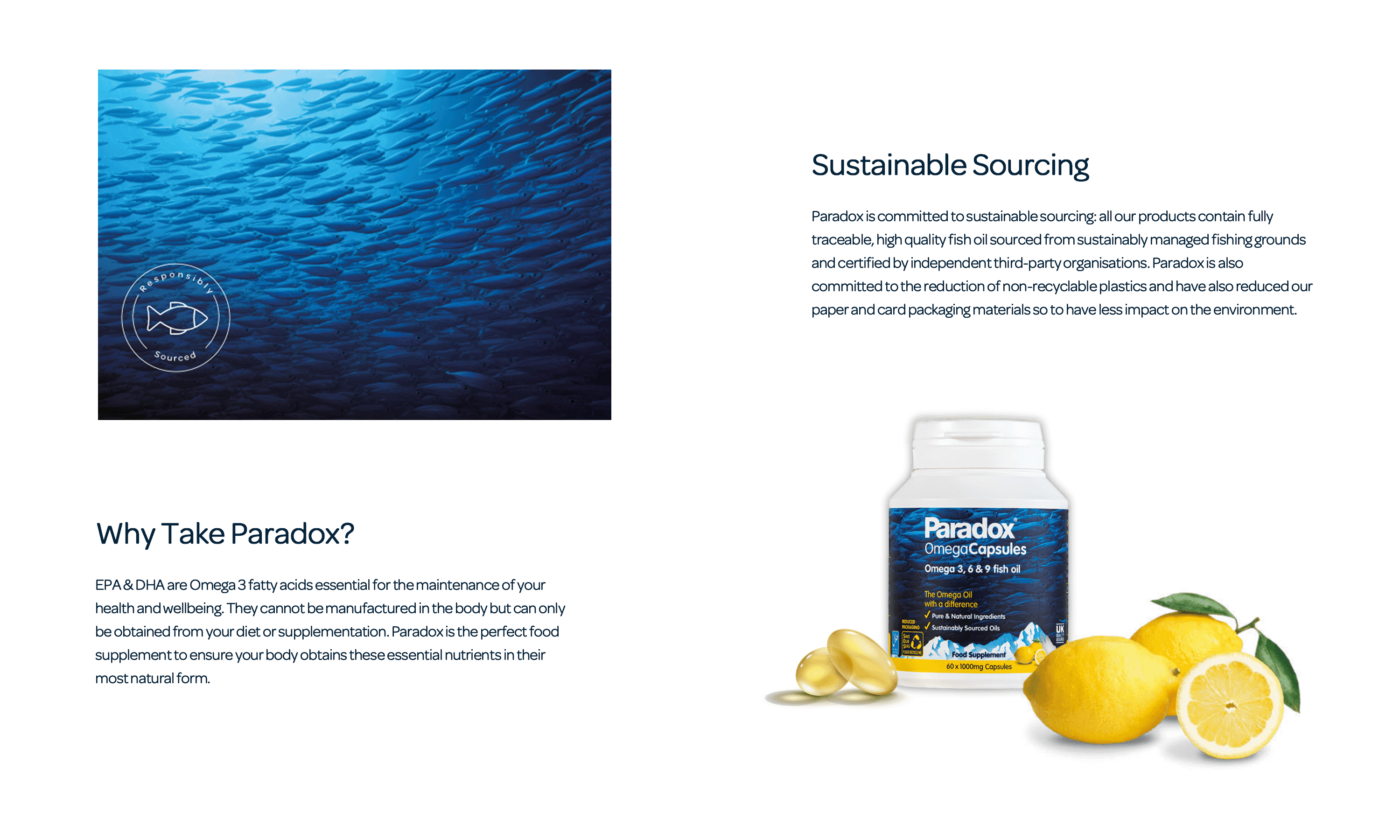 Paradox Omega Oils - Omega Oil with a Difference